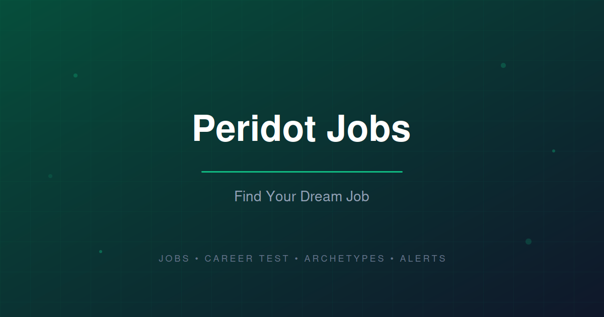 Peridot Jobs - Find Your Dream Job